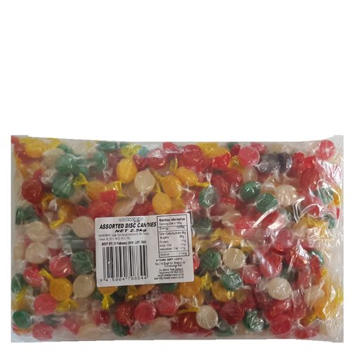 Assorted Disc Candies 2.5 Kg – Bulk Lollies NZ