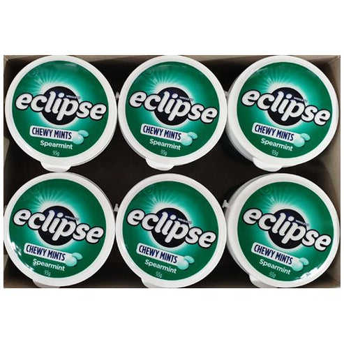 Eclipse Spearmint Chewy Mints 93G 6 Pack – Bulk Lollies NZ